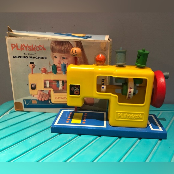 Playskool | Toys | Vintage Playskool See Inside Toy Sewing Machine ...